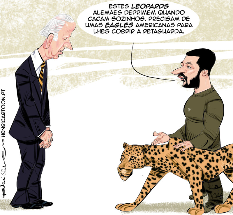 Caça grossa - HenriCartoon